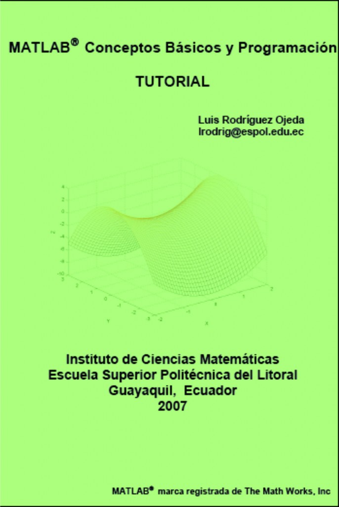 Matlab conceptos básicos y programación: Tutorial, Ing. Luis Rodriguez ...
