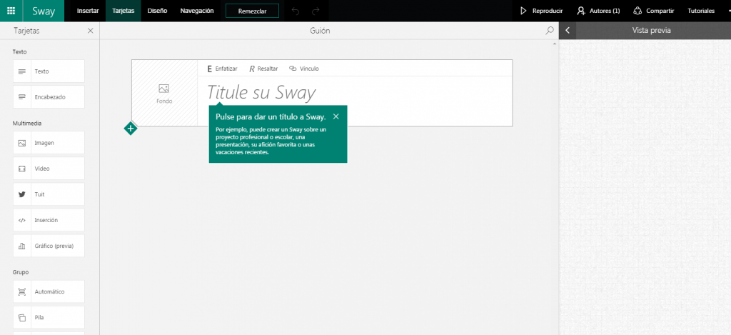 Como usar Sway | Office 365 en ESPOL