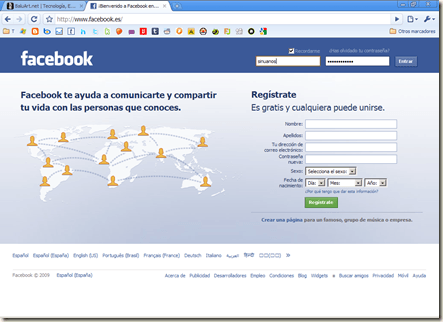 Como registrarse en Facebook « Tecnología, avances y últimas novedades